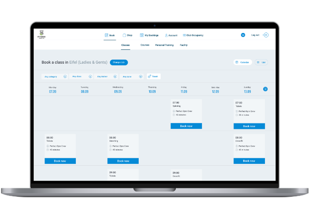 Dedicated Management Software for Leisure Centres